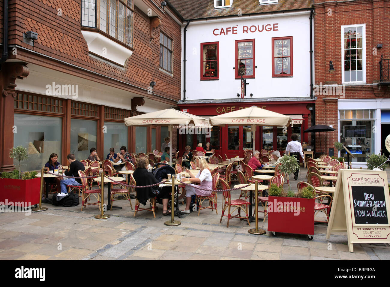Cafe Rouge in Canterbury Kent Stock Photo - Alamy