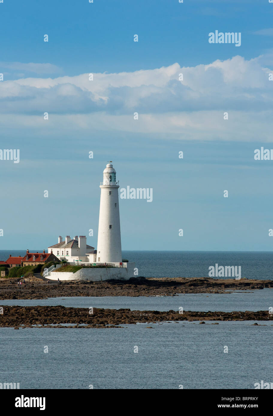 Saint Marys Lighthouse Whitley Bay UK Stock Photo - Alamy