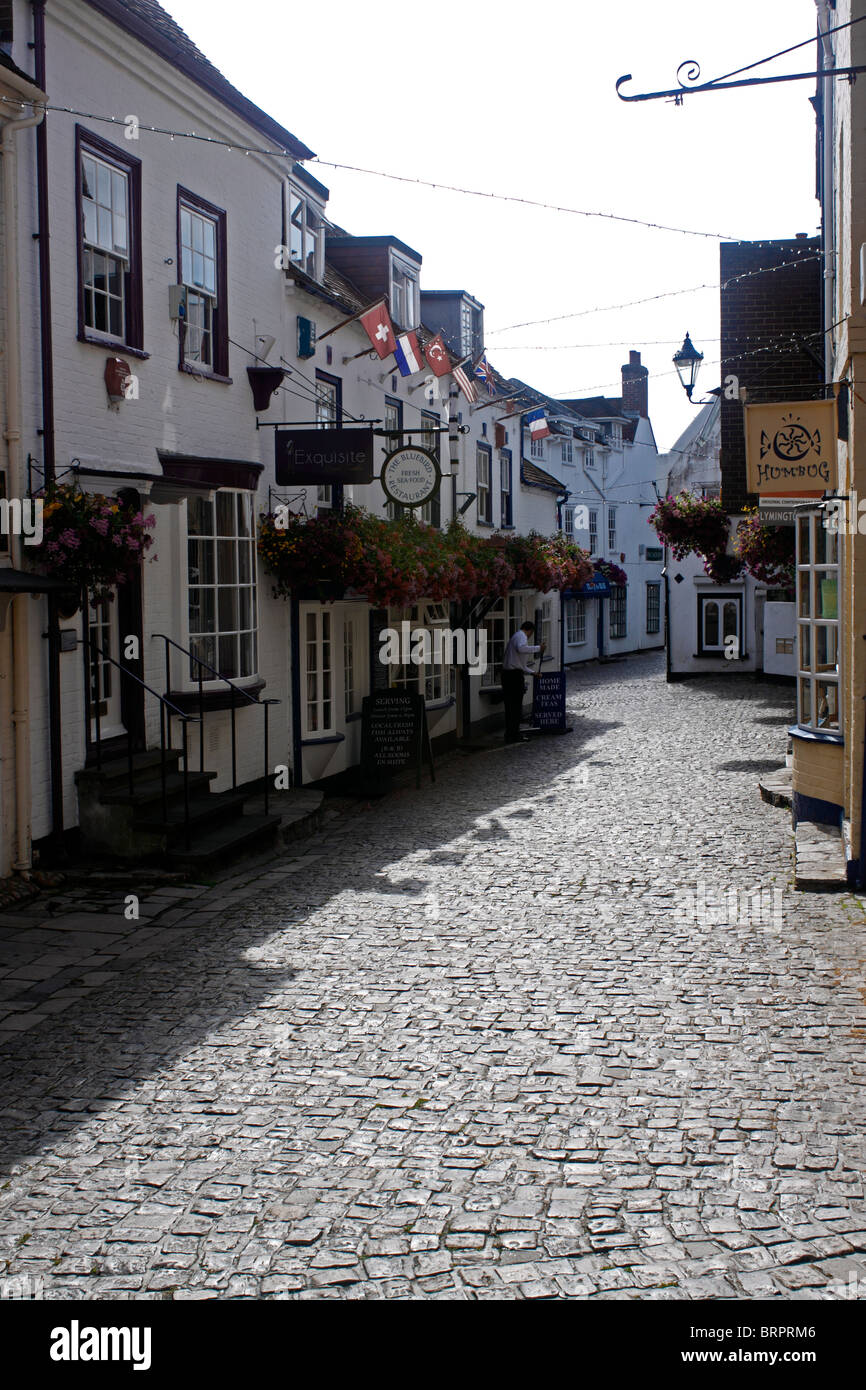 QUAY STREET LYMINGTON HAMPSHIRE Stock Photo - Alamy