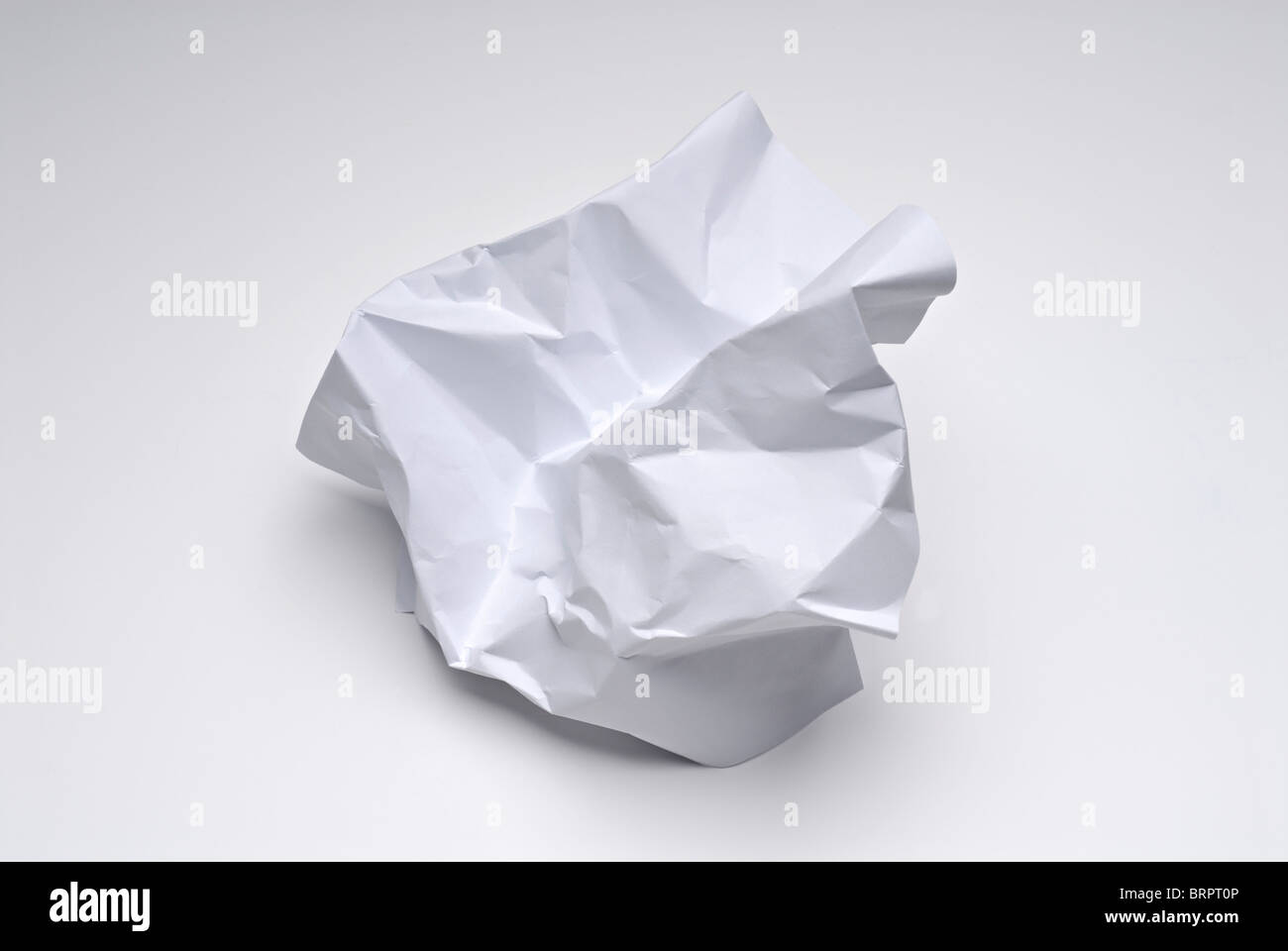 Crumpled white paper Stock Photo - Alamy