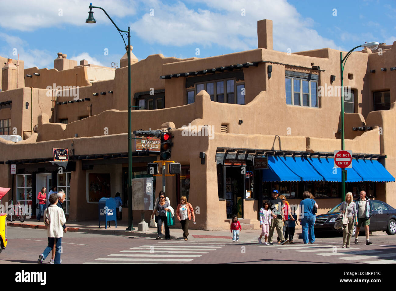 Santa Fe city center. New Mexico, USA Stock Photo - Alamy
