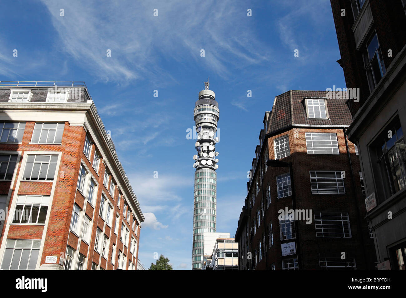 The BT tower in Central London Stock Photo - Alamy