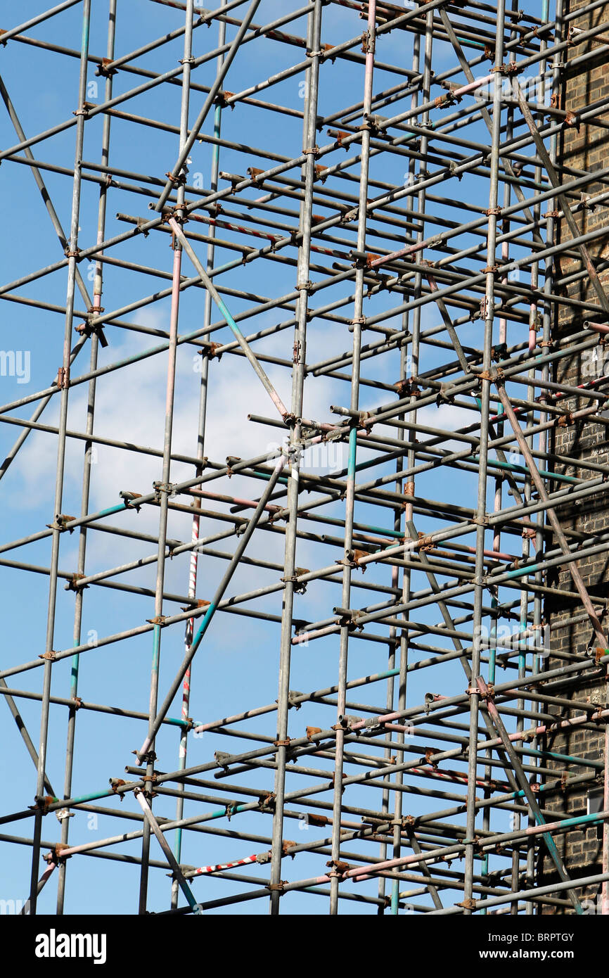 Scaffolding in central London Stock Photo - Alamy