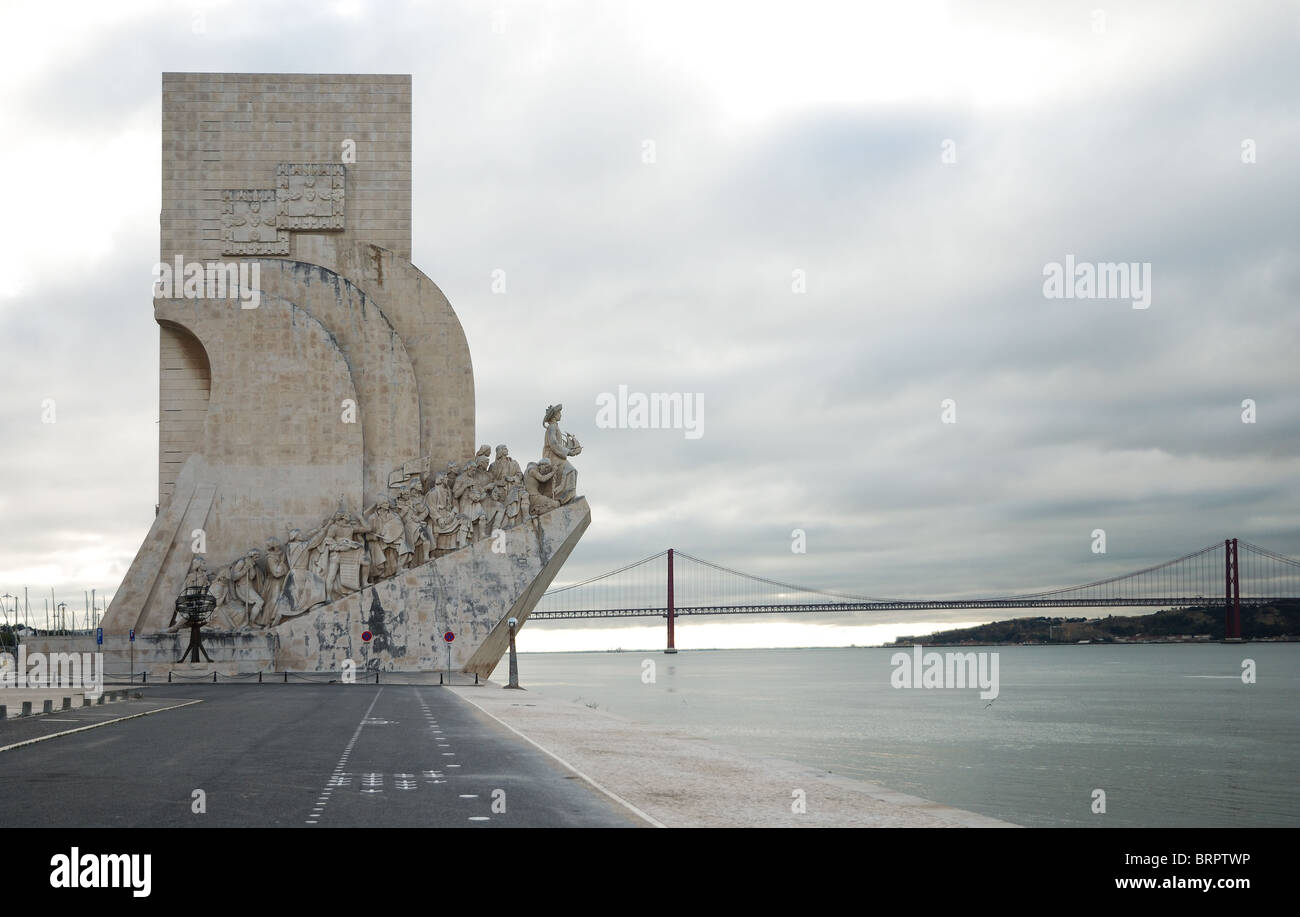 Discoveries monument - Lisbon - Portugal - Atlantic Ocean view ...