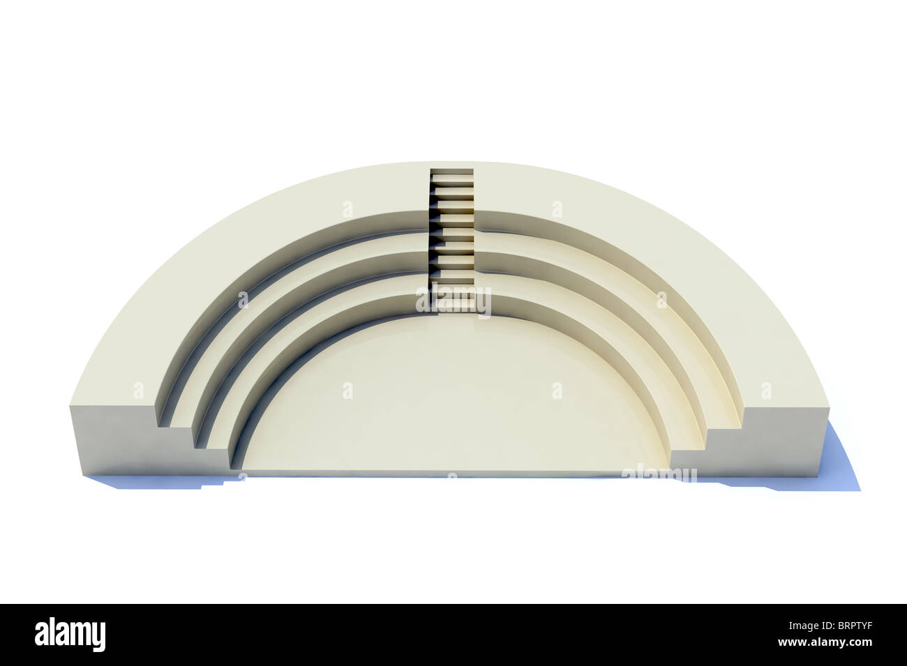3d amphitheater, flight of steps, seat and stage Stock Photo - Alamy