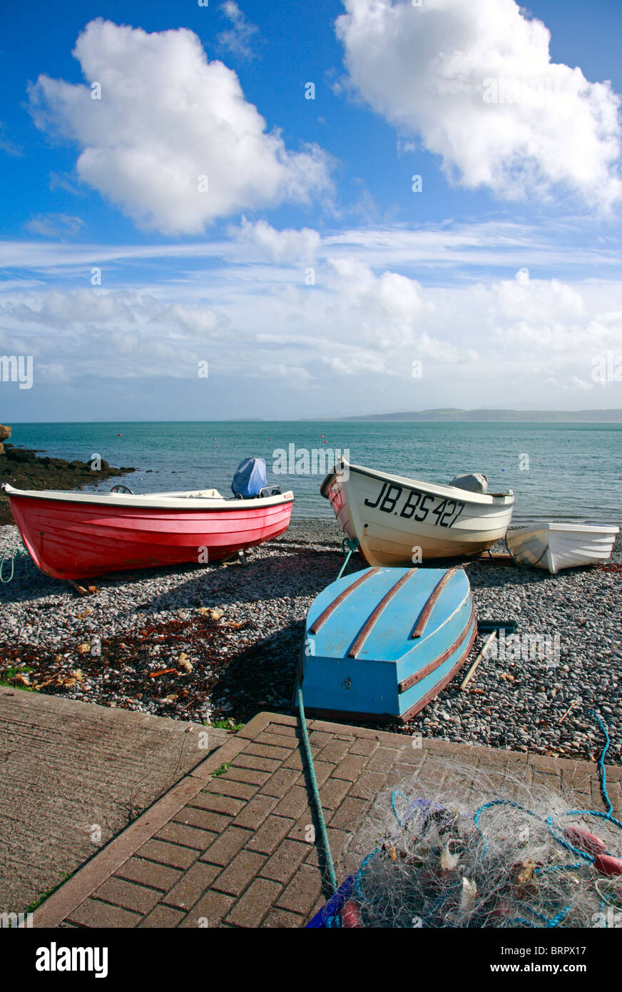 Moelfre Beach Anglesey Gwynedd North Wales UK UNited Kingdom EU ...