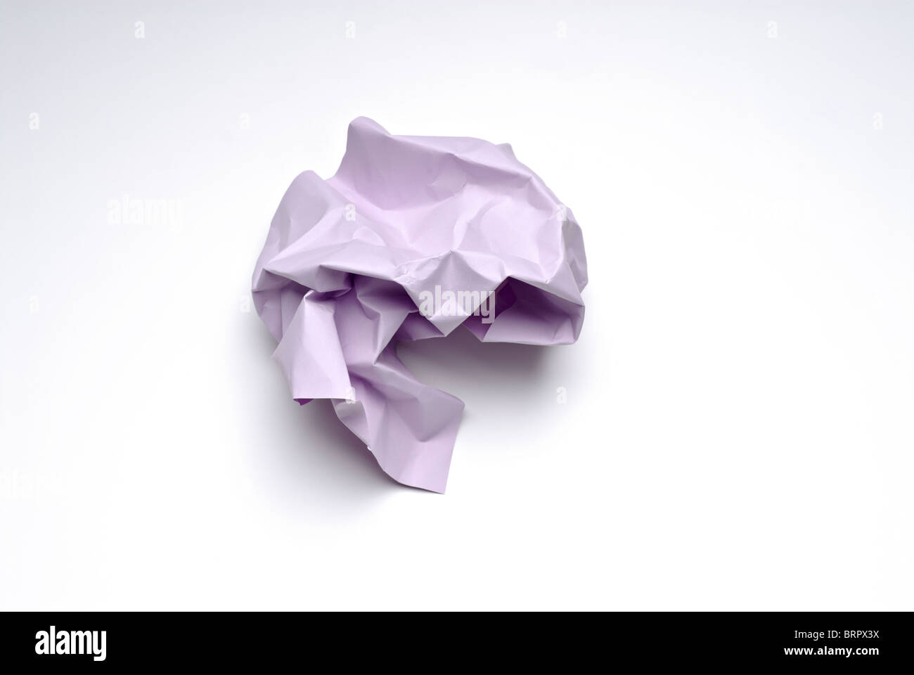 Crumpled rose paper ball Stock Photo - Alamy