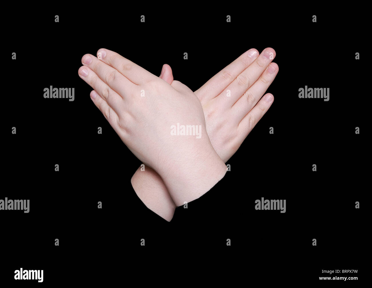 Hand sign language alphabet deaf hi-res stock photography and images ...