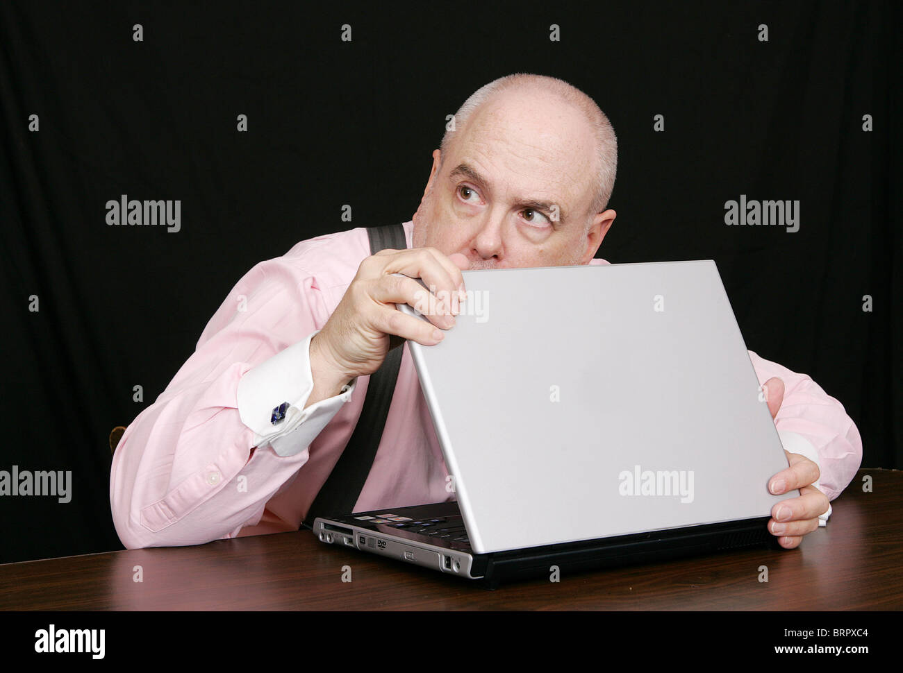 Peeking over desk hi-res stock photography and images - Alamy