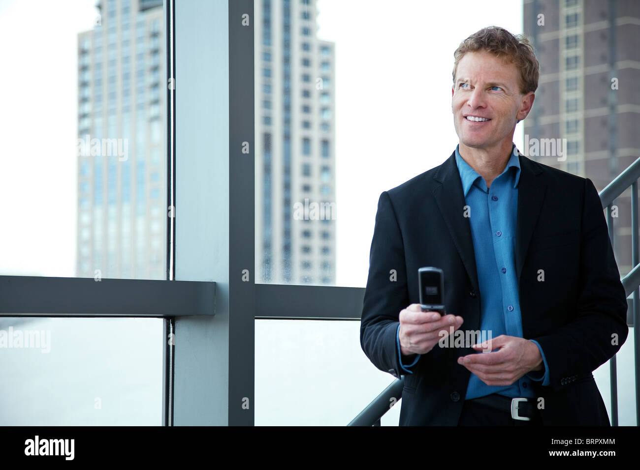 Male Baby Boomer wireless Business travel Stock Photo - Alamy