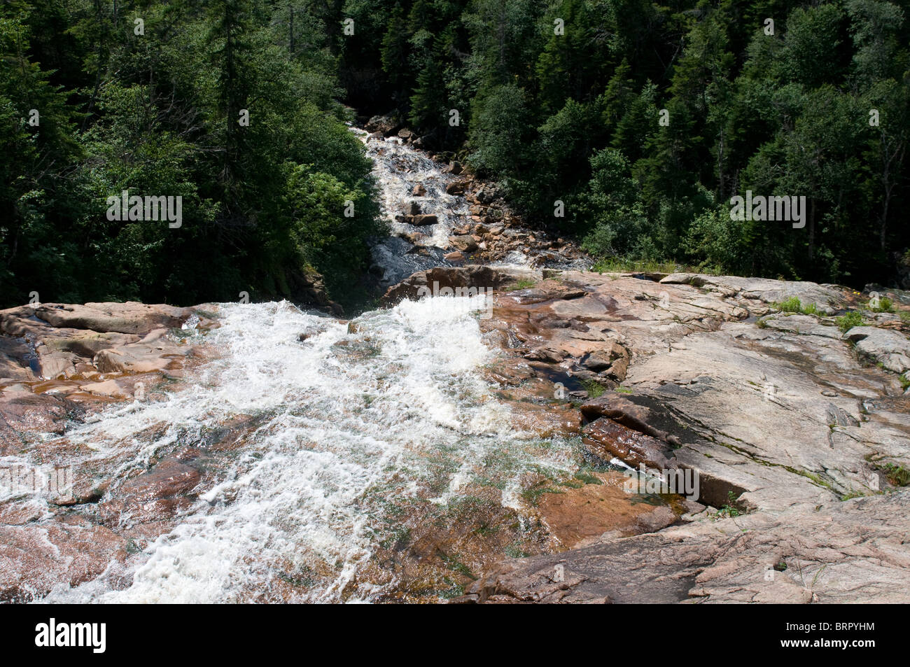 View down Southeast Brook Falls Stock Photo - Alamy