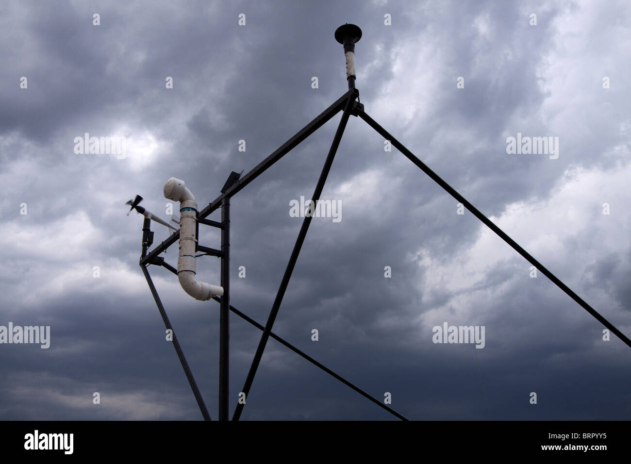 Weather instrumentation atop a truck participating in Project Vortex 2 ...