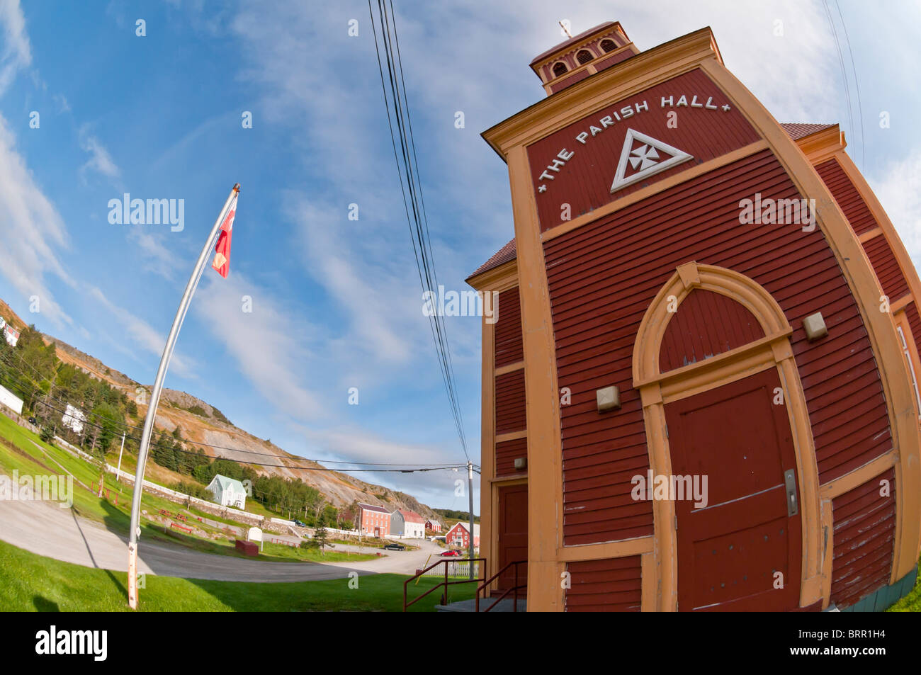 Fish-eye image of Parish Hall, Trinity, Newfoundland and Labrador ...
