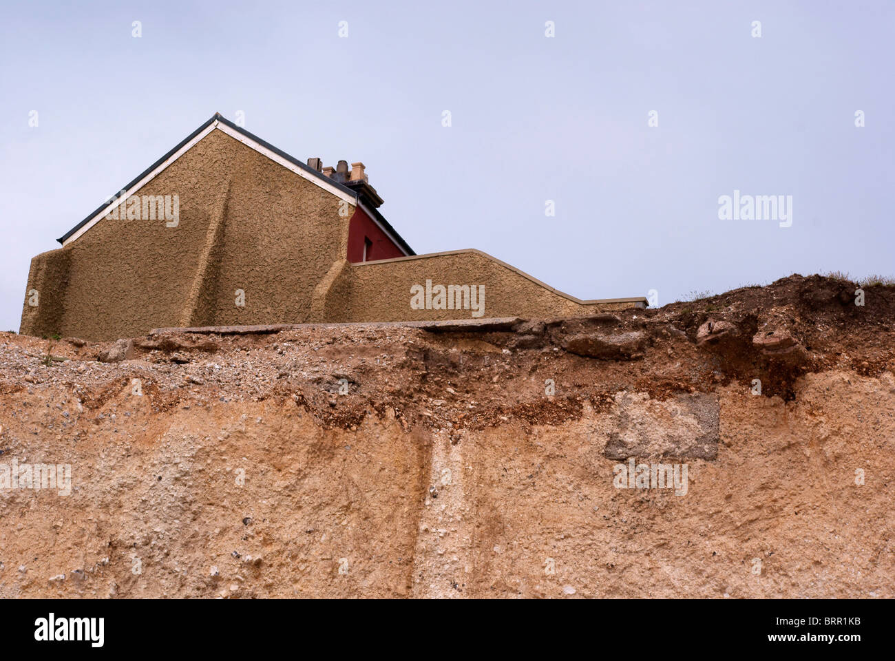 Coastal cliff erosion at Birling Gap Stock Photo - Alamy