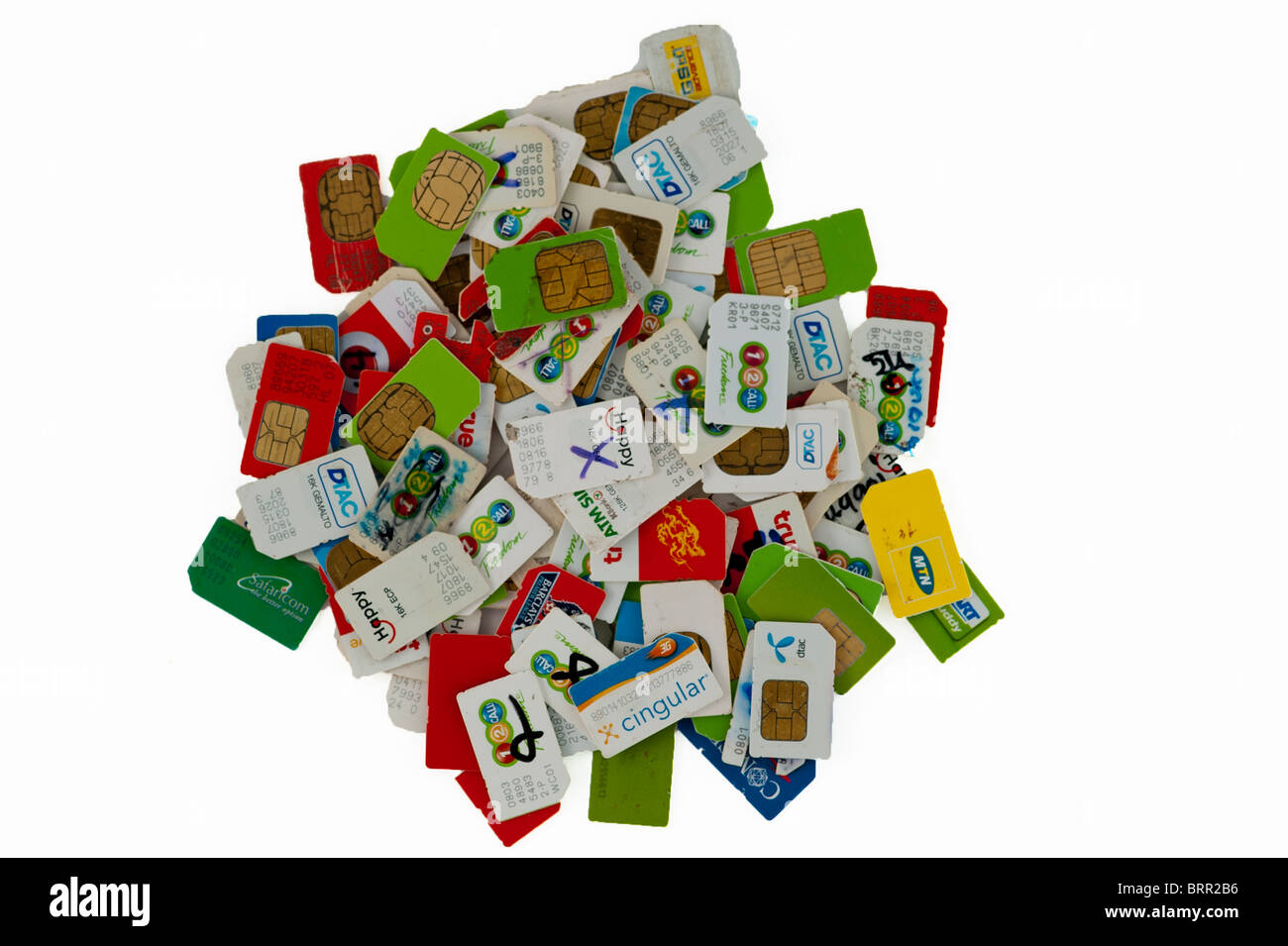 Mobile phone SIM cards Stock Photo - Alamy