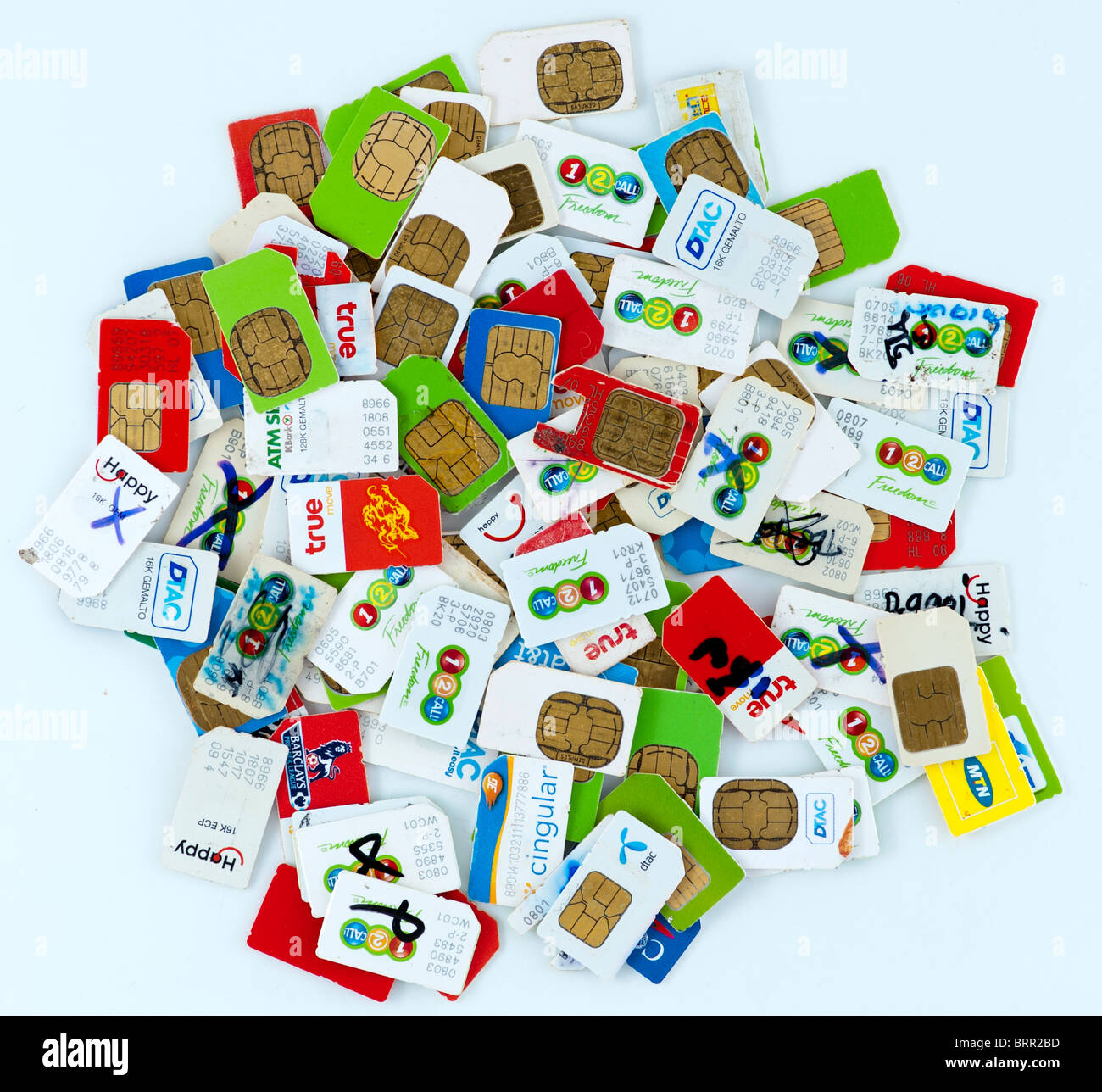 Mobile phone SIM cards Stock Photo - Alamy