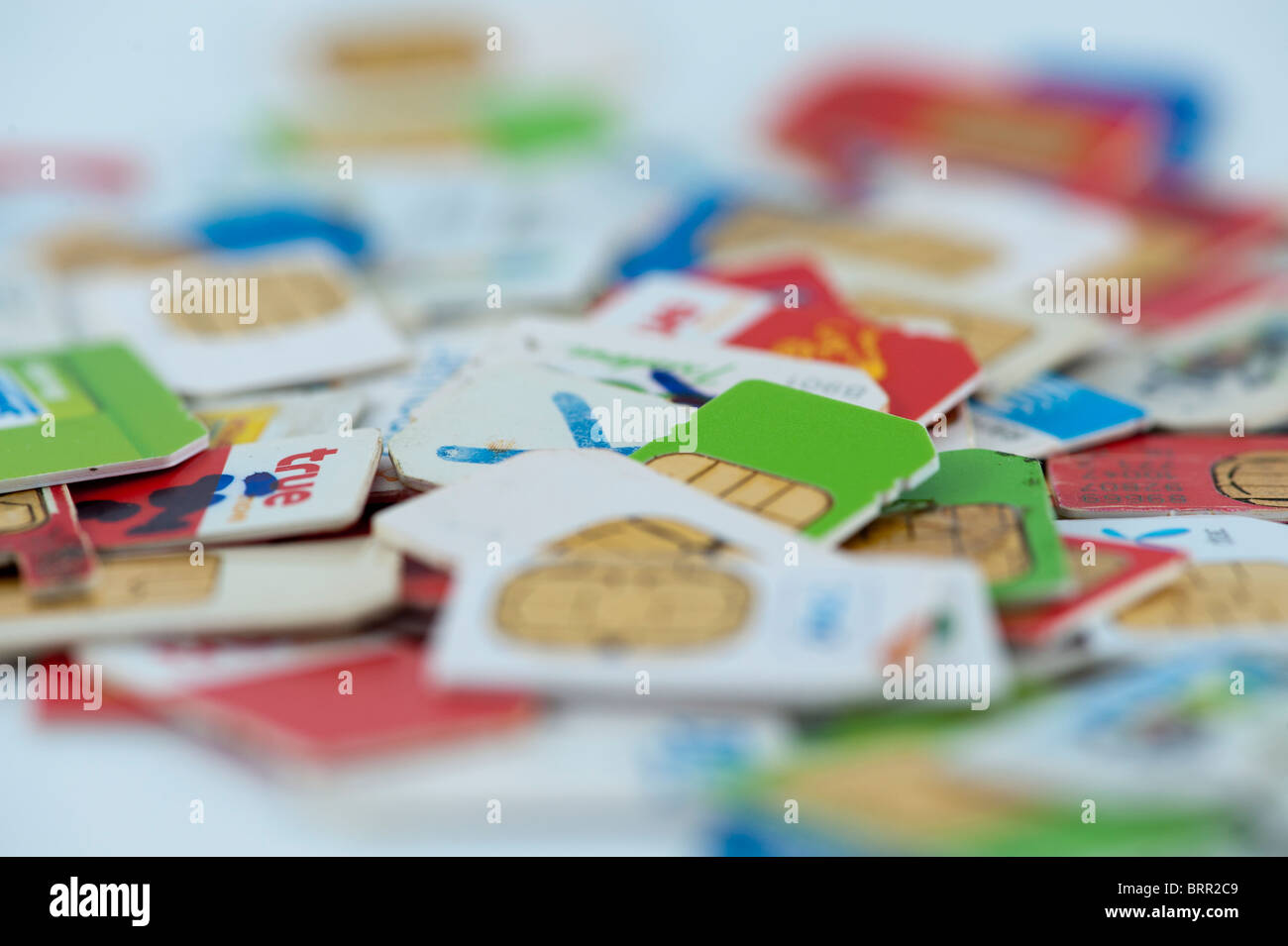 Mobile phone SIM cards Stock Photo - Alamy