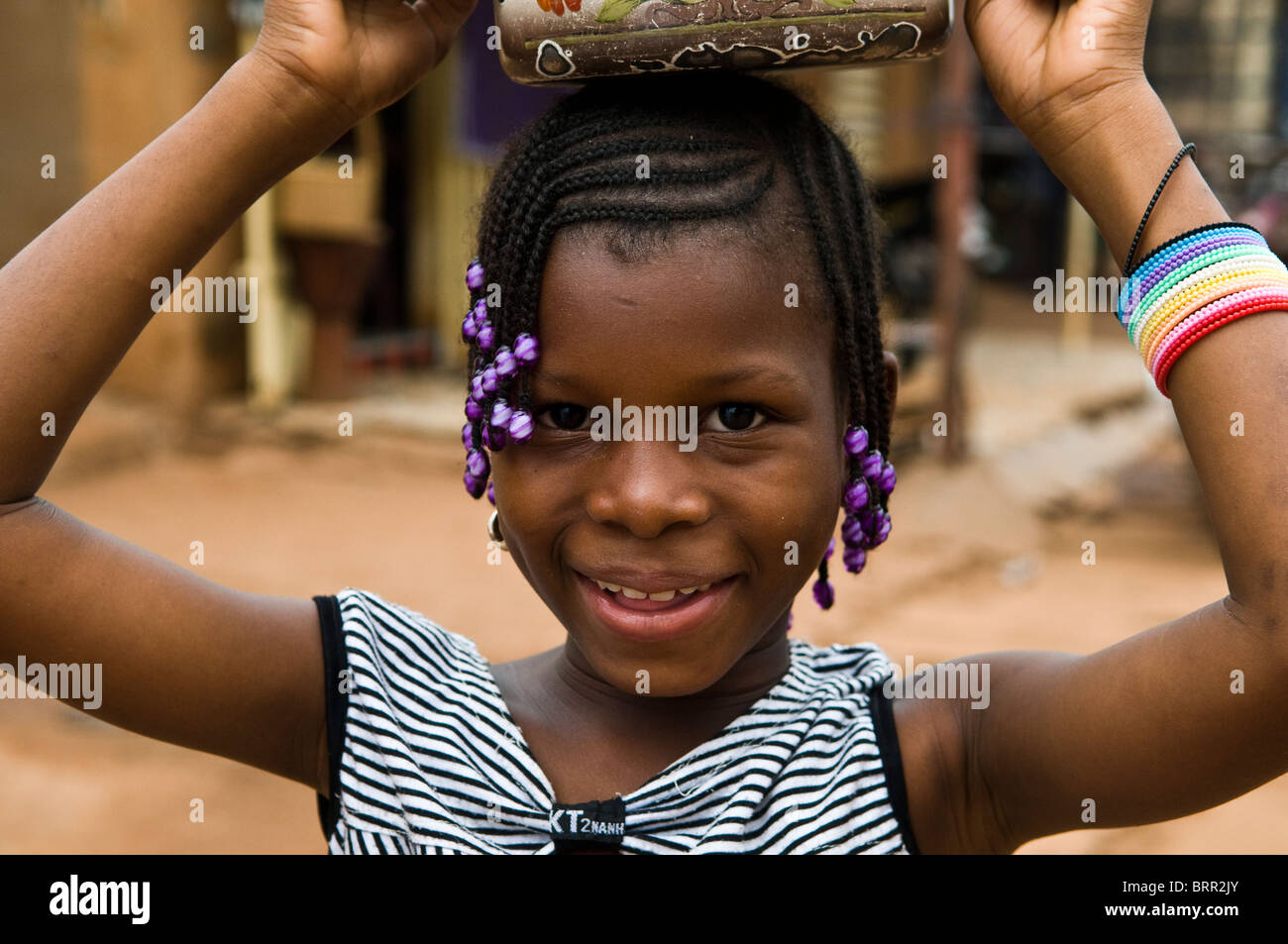 A cute smiling girl from Africa Stock Photo - Alamy