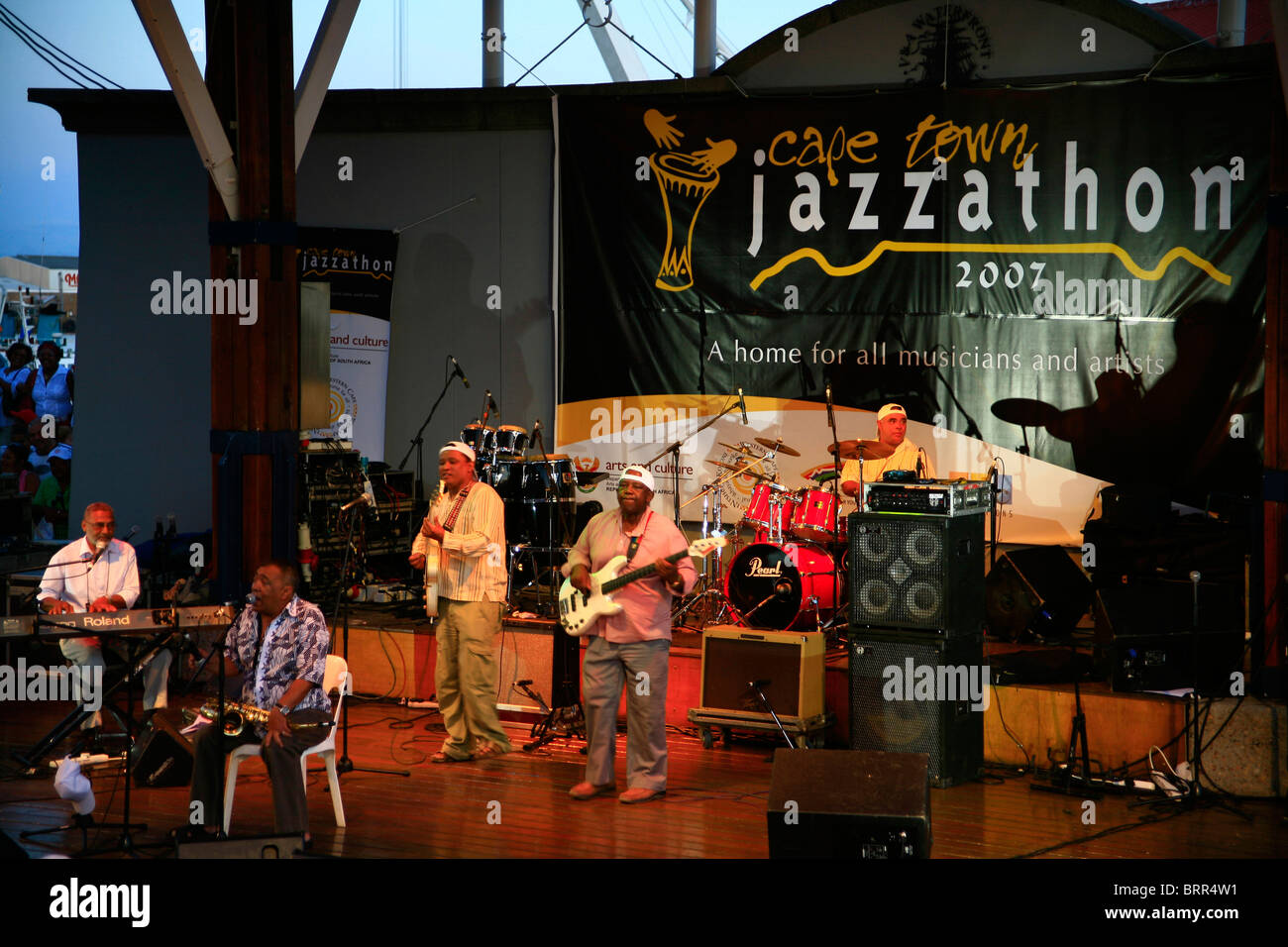 Cape Town Jazzathon, V&A Waterfront amphitheatre Stock Photo - Alamy