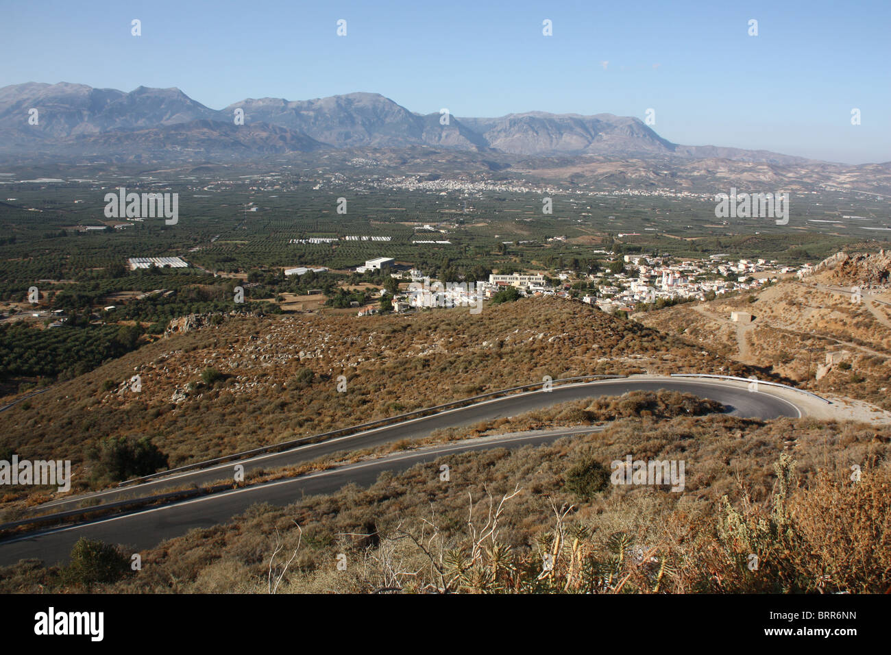 Mountain road, south coast of Crete Stock Photo - Alamy