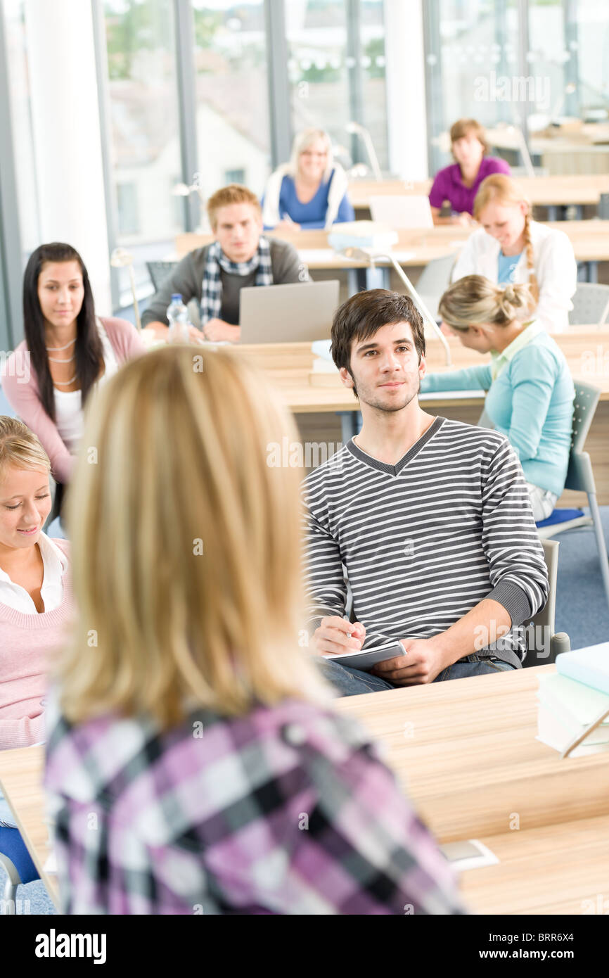 High school students in classroom studying Stock Photo - Alamy