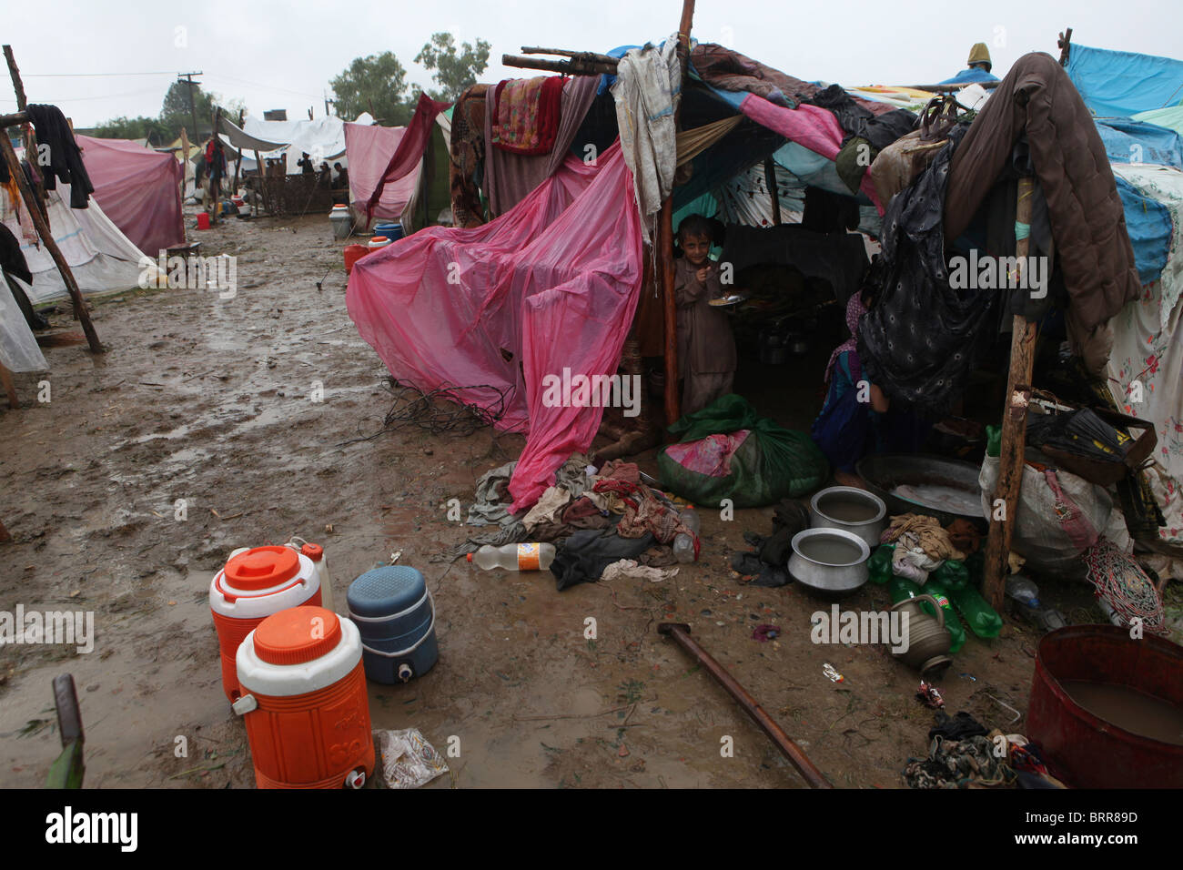 Victims of severe floods in Pakistan (2010 Stock Photo - Alamy