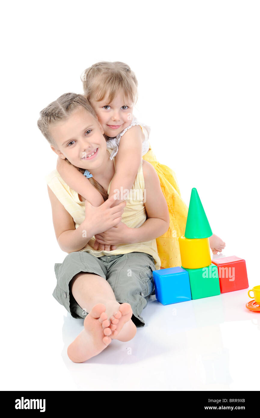 Two happy sisters Stock Photo - Alamy