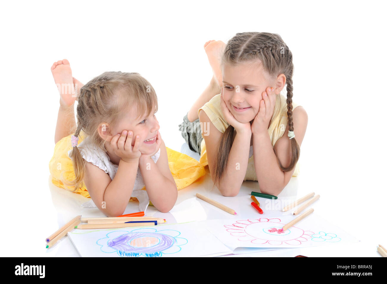 Two happy sisters Stock Photo - Alamy