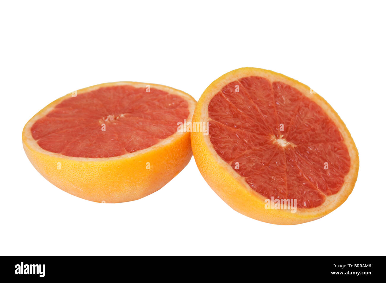 Orange cut in half with orange Cut Out Stock Images & Pictures - Alamy