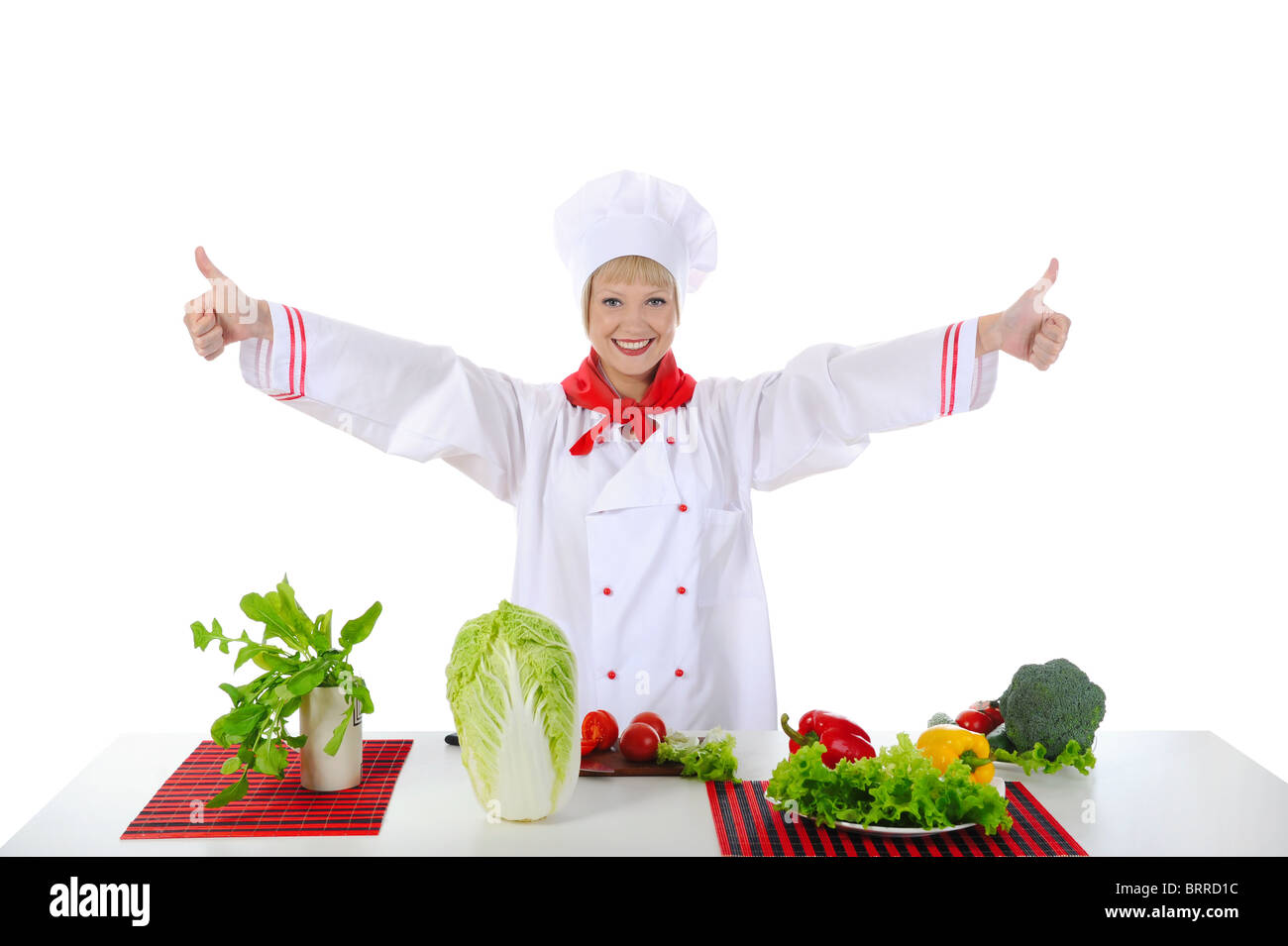 Positive chef i Stock Photo - Alamy