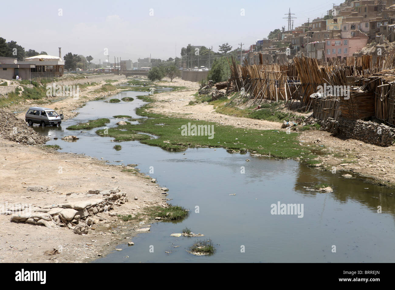 dried up kabul river, kabul, Afghanistan Stock Photo - Alamy