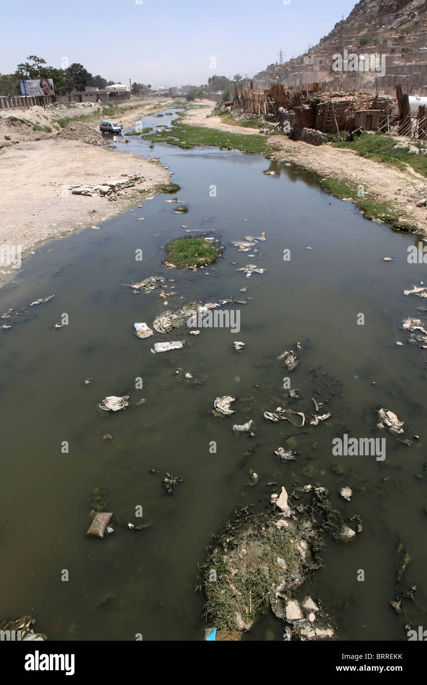 dried up kabul river, kabul, Afghanistan Stock Photo - Alamy