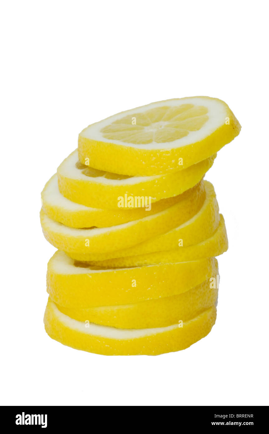 Still life lemon slices Cut Out Stock Images & Pictures - Alamy