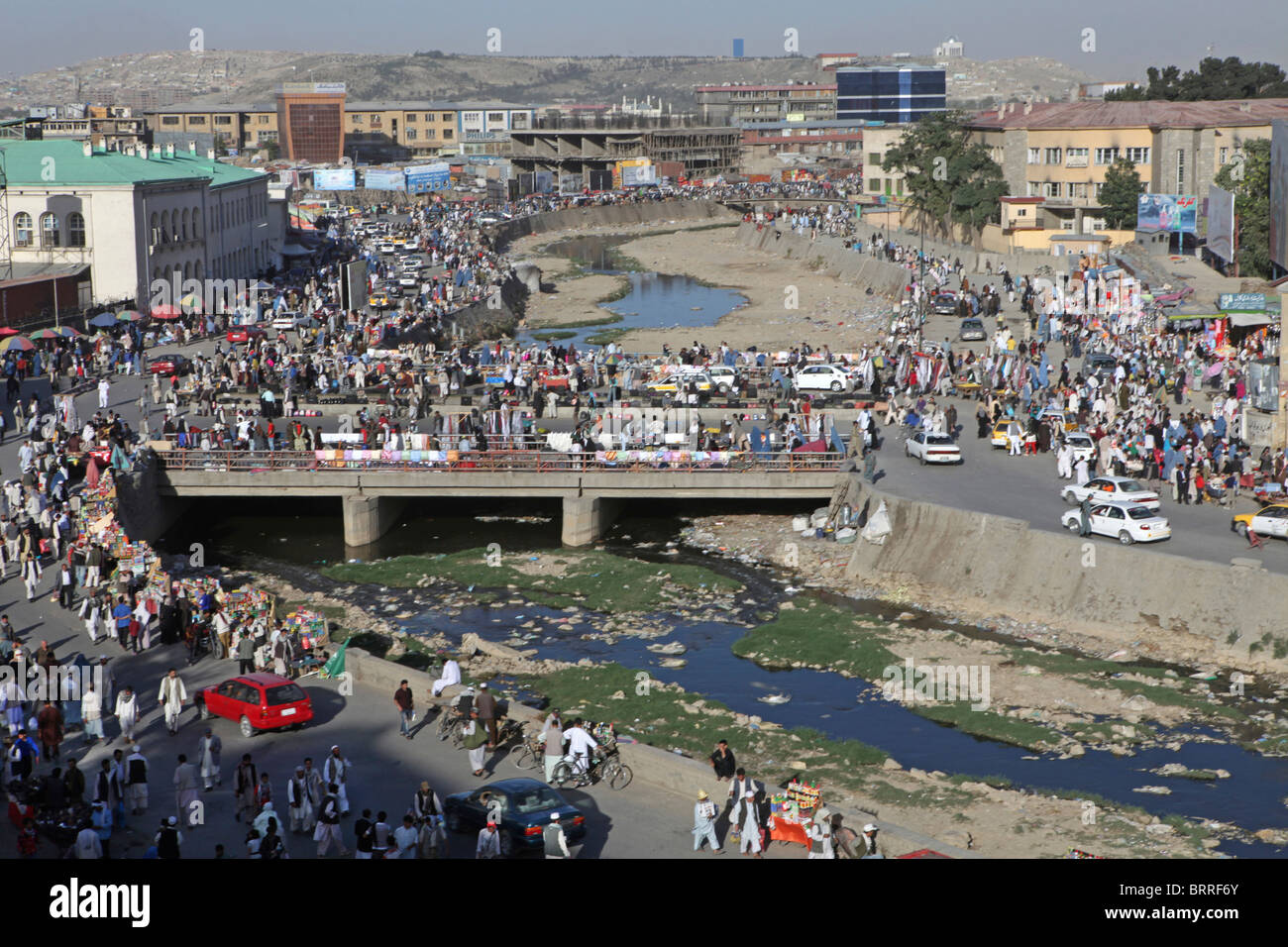 dried up kabul river, kabul, Afghanistan Stock Photo - Alamy