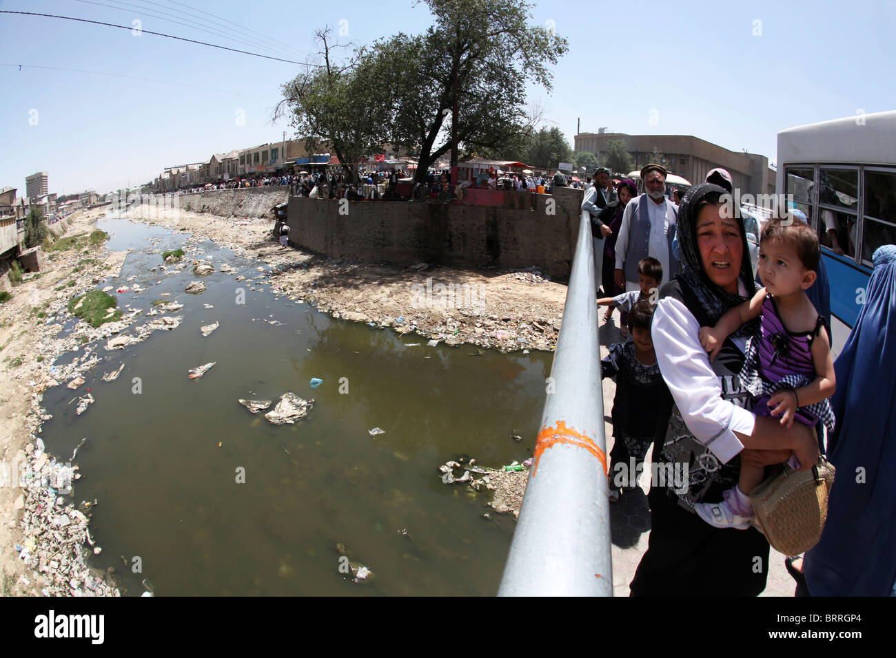 dried up kabul river, kabul, Afghanistan Stock Photo - Alamy
