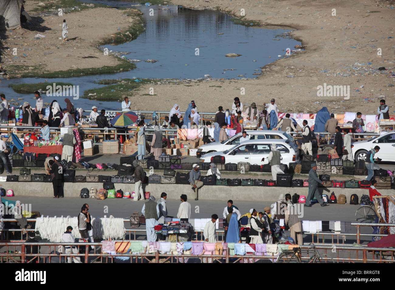 dried up kabul river, kabul, Afghanistan Stock Photo - Alamy