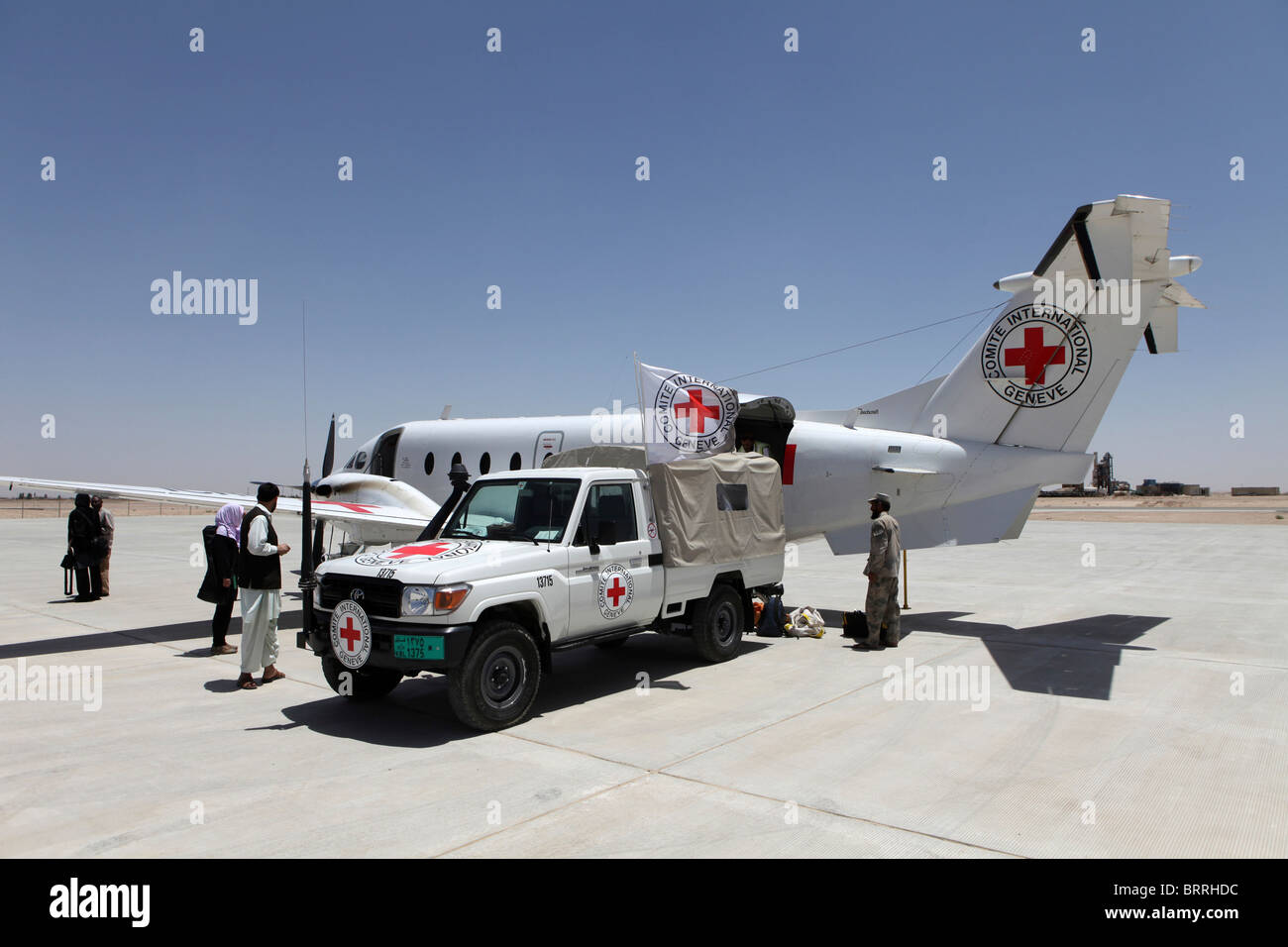 ICRC plane in Afghanistan Stock Photo - Alamy