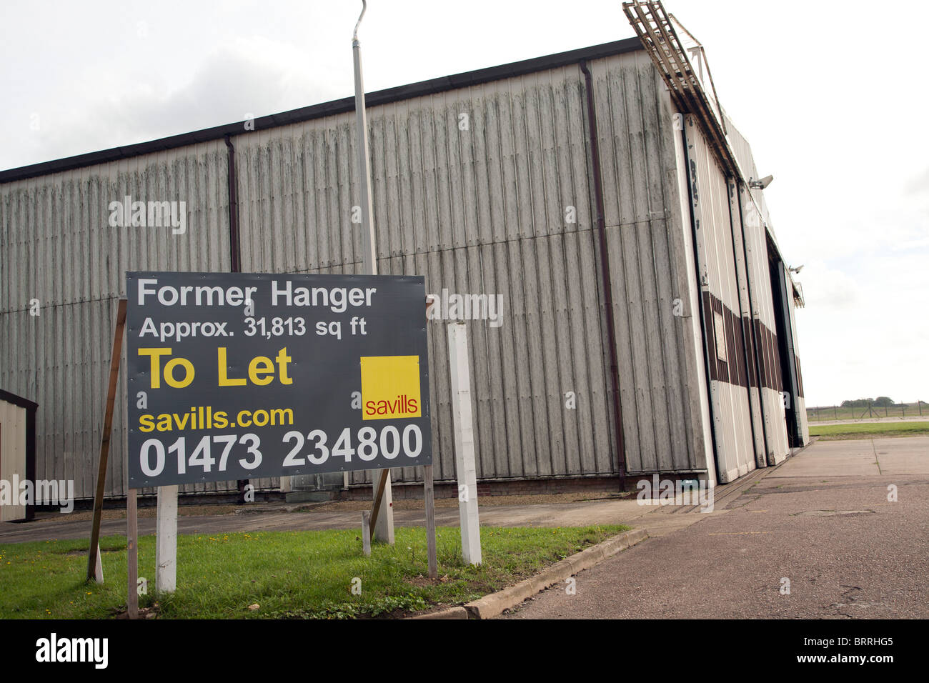 Former hanger to let USAF RAF Bentwaters base, Suffolk, England Stock ...