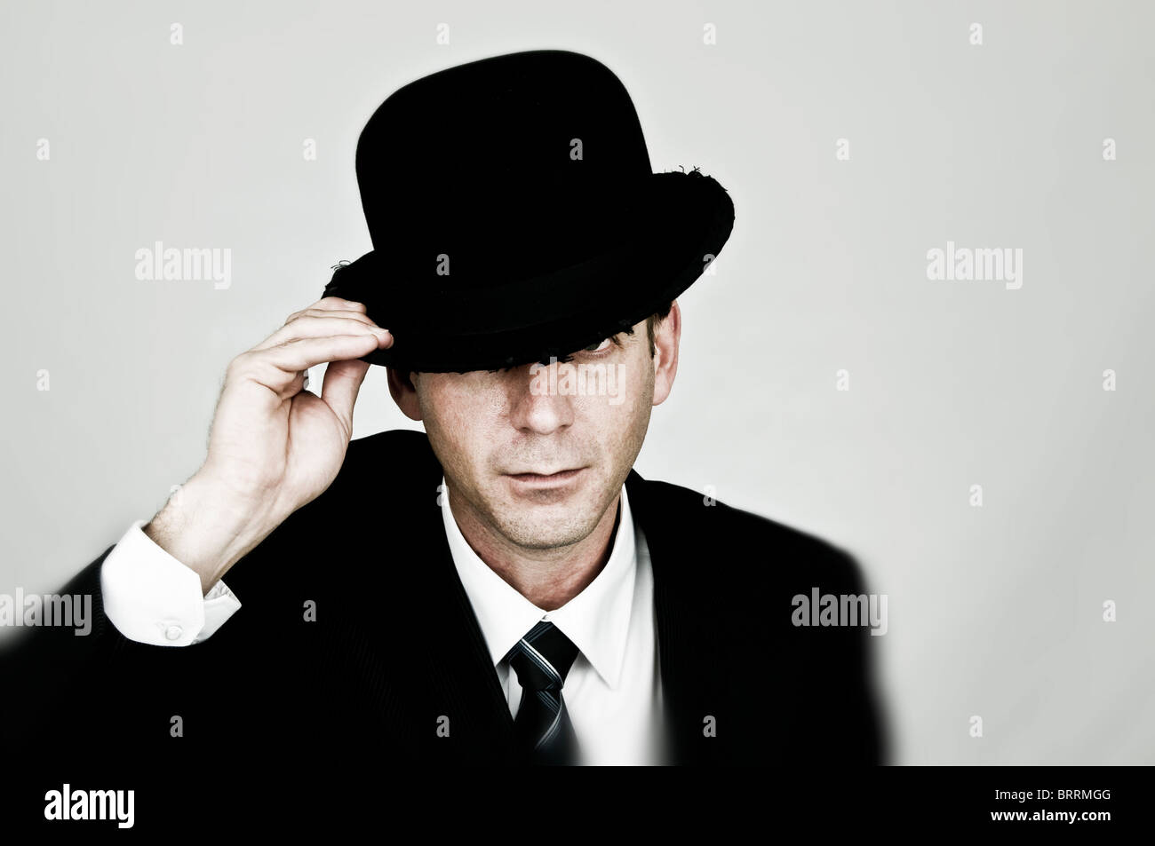 Bowler hat banker hi-res stock photography and images - Alamy
