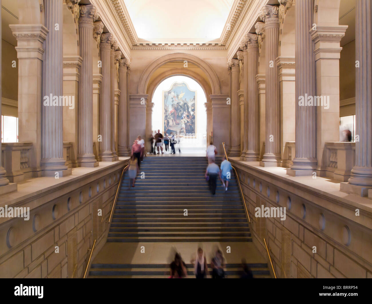 The Metropolitan Museum of Art, The Great Hall Stairs, NYC Stock Photo ...