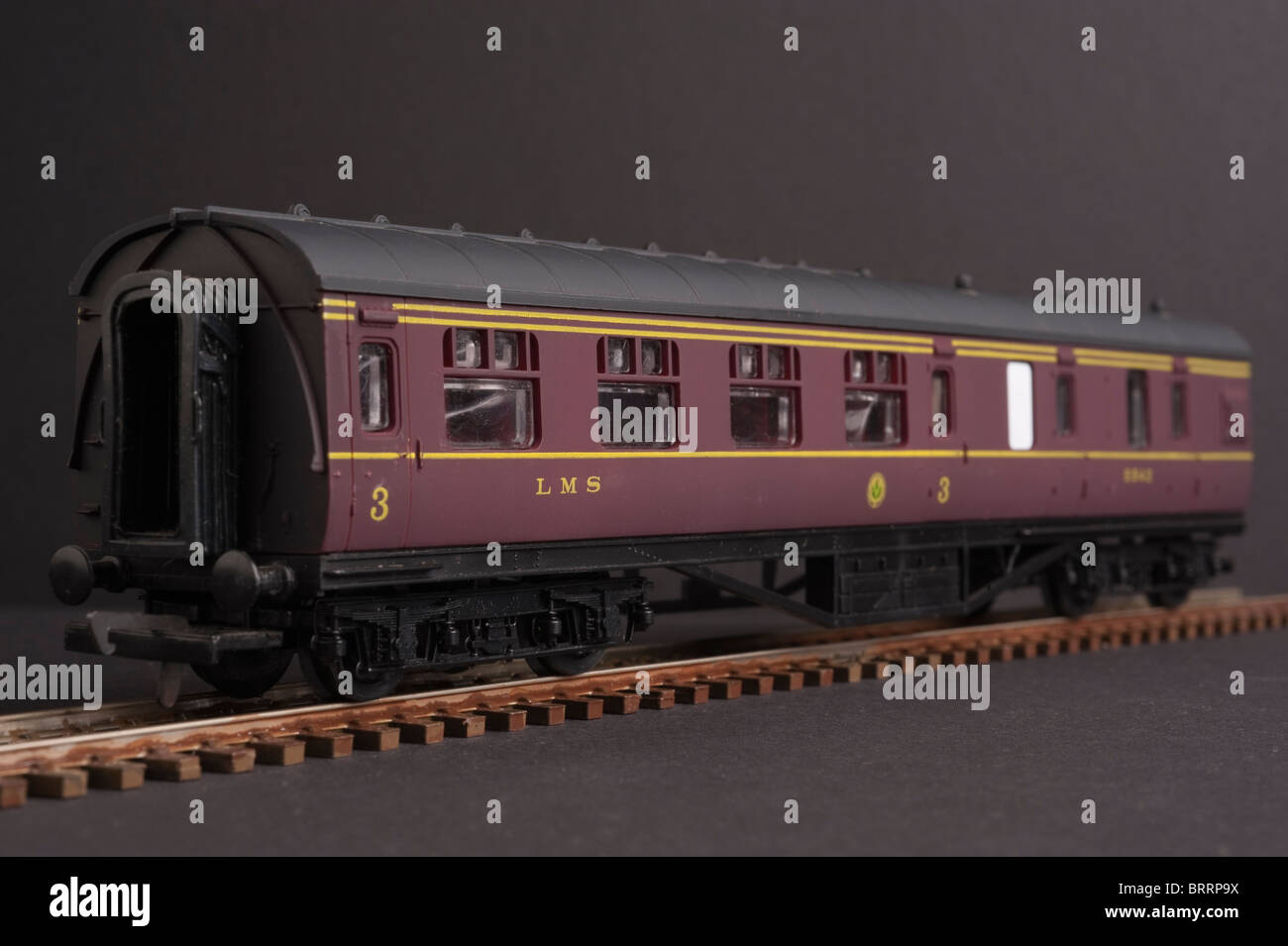 LMS 3rd Composite Corridor Coach Stock Photo - Alamy