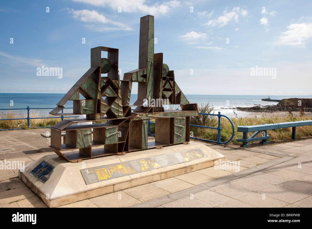 Vane Tempest Colliery interpretive sculpture on the regenerated ...