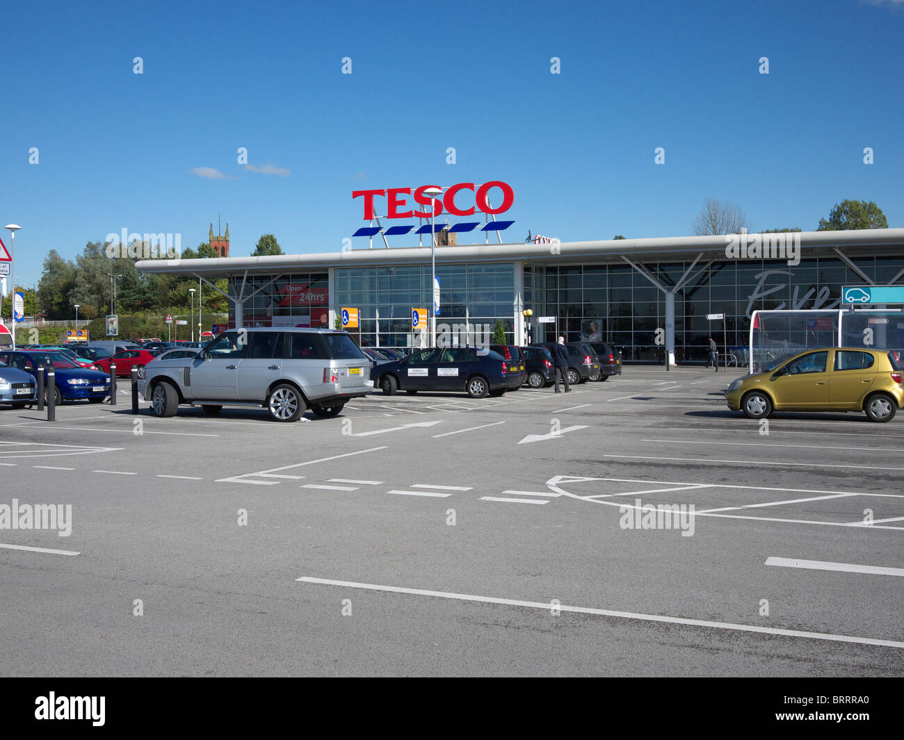 Tesco Superstore, Oldham, Lancashire, England, UK Stock Photo - Alamy