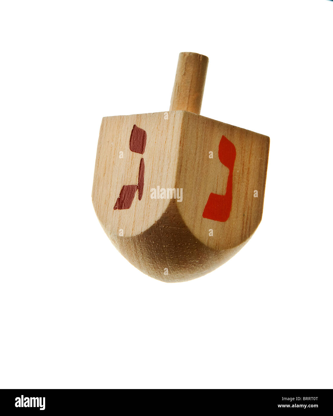 hanukkah dreidel isolated on a white background Stock Photo - Alamy