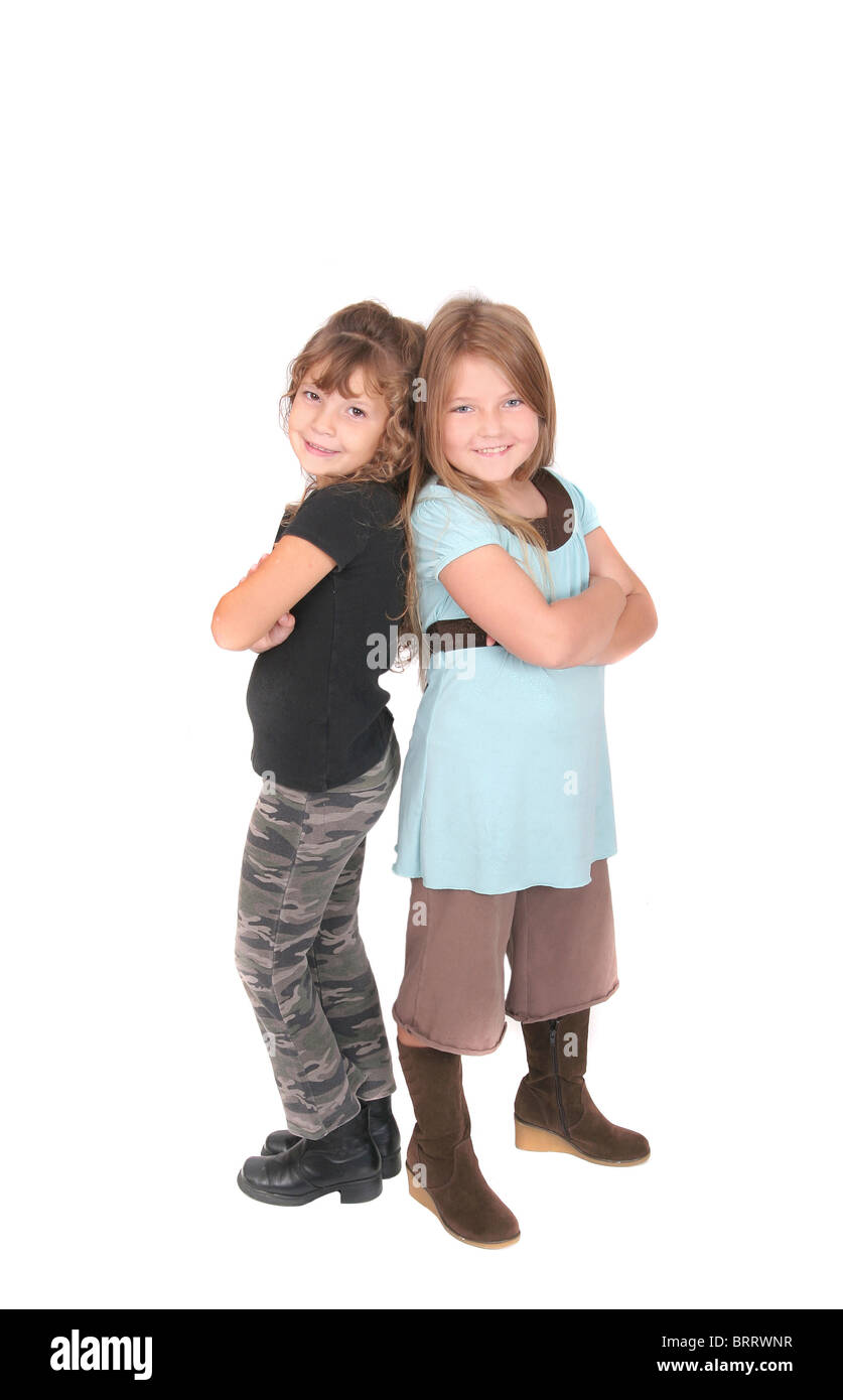 Two children friends Cut Out Stock Images & Pictures - Alamy