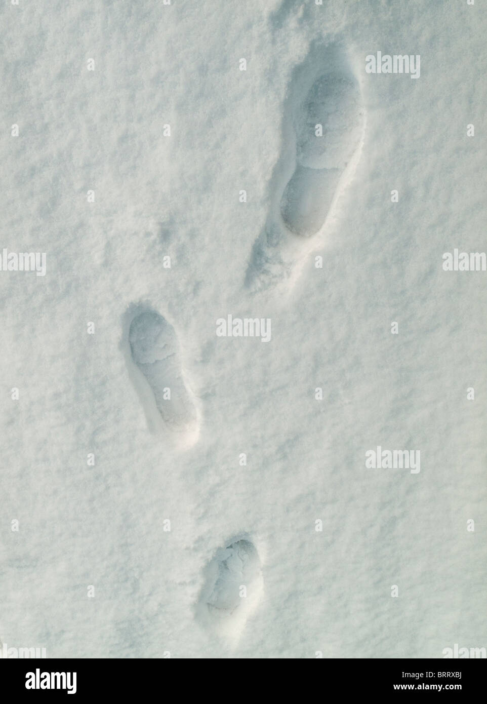 Human footprints in winter hi-res stock photography and images - Alamy