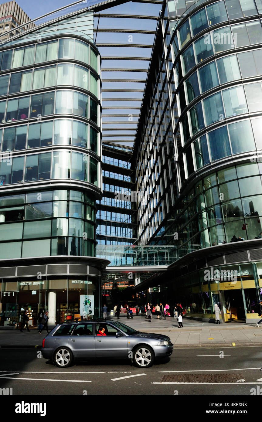 Shops along Victoria Street, London, England, UK Stock Photo - Alamy