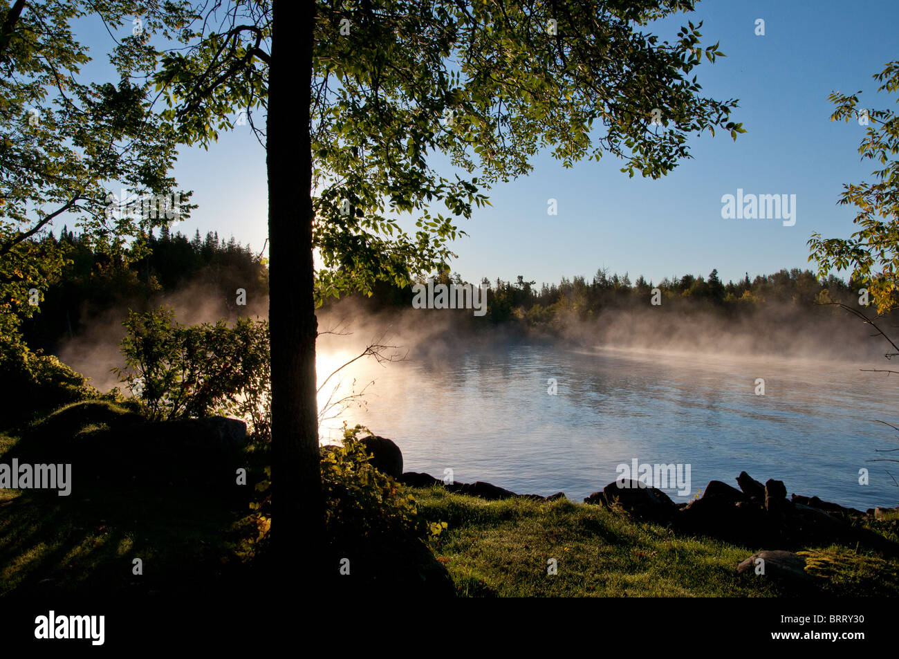 Sunrise at Manitou Lake on Manitoulin Island Stock Photo - Alamy