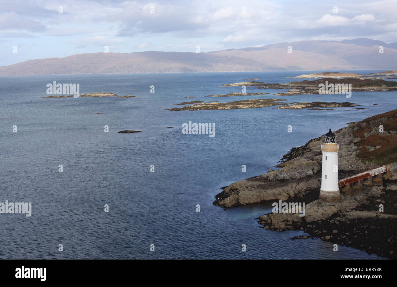 Eilean Ban lighthouse Scotland October 2010 Stock Photo - Alamy