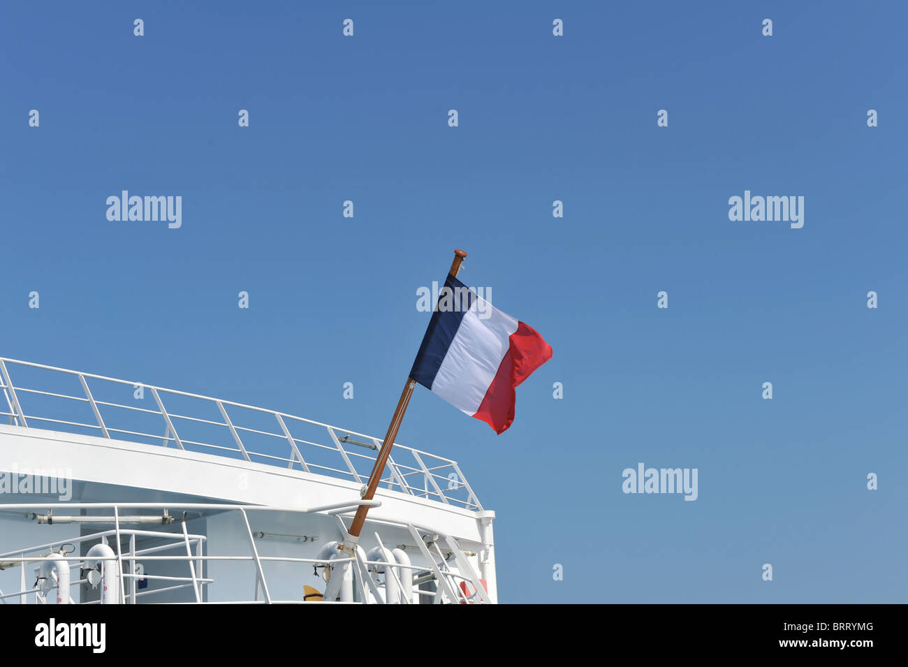 France ship flag hi-res stock photography and images - Alamy